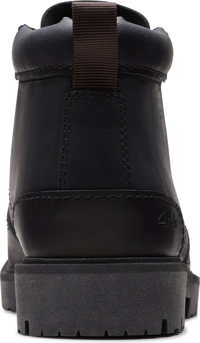 Clarks Rossdale Mid Veterboot - Mannen - Zwart - Maat 9 | bol