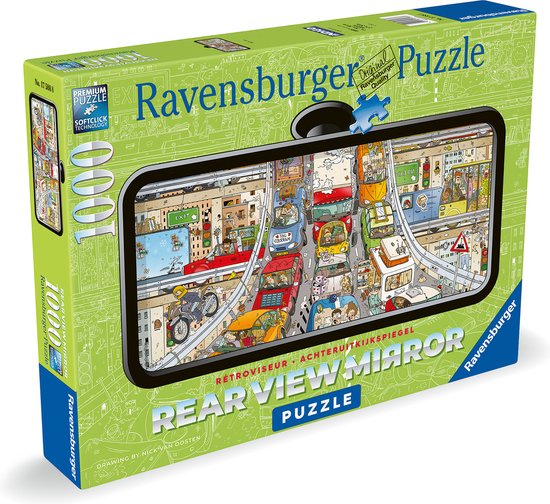 Ravensburger Rear view mirror Puzzle Verkeerschaos - Legpuzzel - 1000 ...