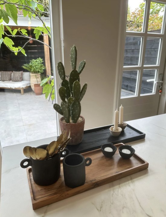 Zwarte pot met oor | bol.com