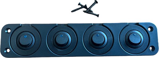 Ripca 4 x 12V schakelaar met LED + montageframe | bol