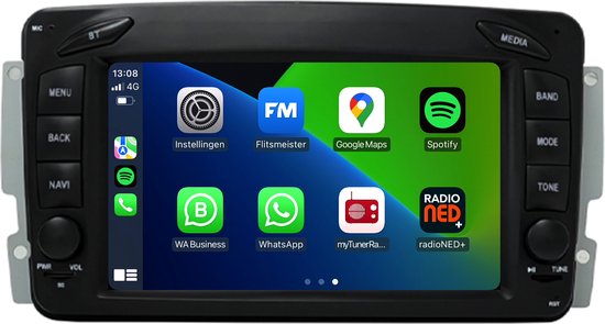 Mercedes A C CLK SLK R170 Klasse Autoradio| Draadloos Carplay | Android ...