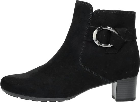 Gabor Enkellaarsjes zwart Suede - Dames - Maat 37.5 | bol
