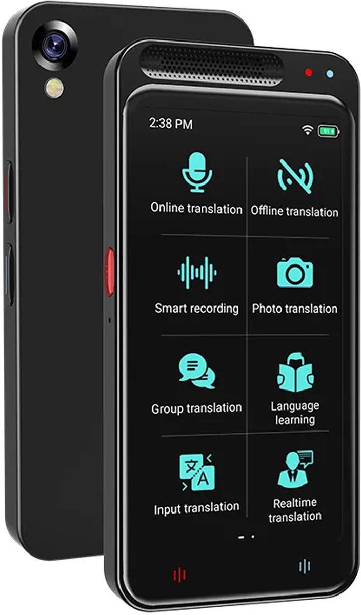 CINÉTIC ChatGPT Vertaalcomputer Z6 - Vertaler - Vertaal Apparaat - AI - Zwart - 138... | bol
