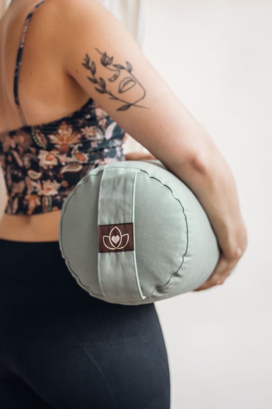 Yoga bolster eco asgroen rond - Lotus | bol
