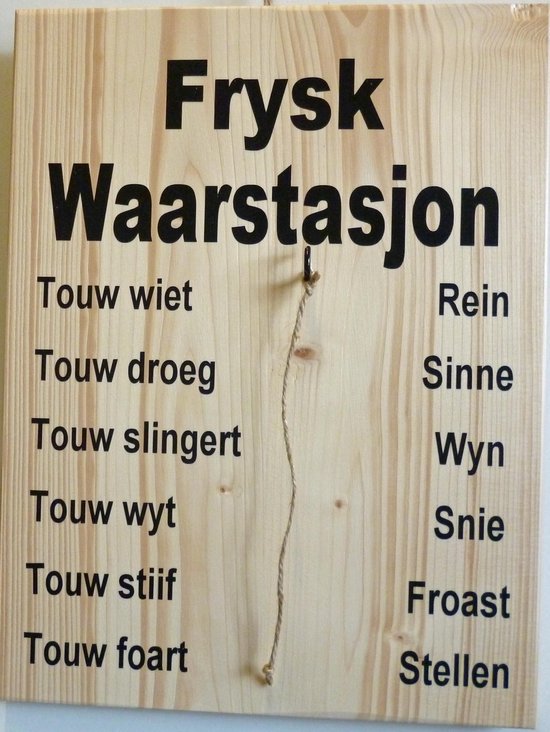 tekstbord fries weerbericht blank | bol.com