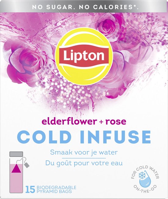 Lipton Elderflower & Rose Cold Infuse - 90 zakjes | bol.com