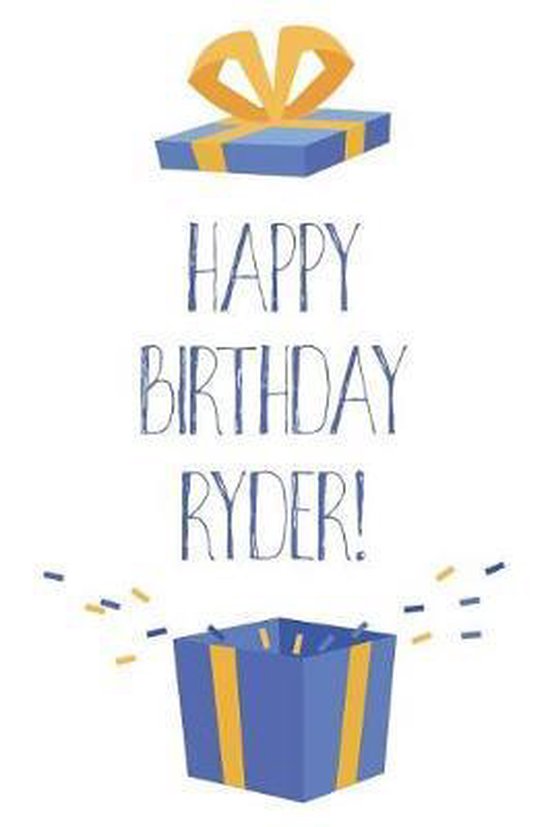 Happy Birthday Ryder, Thrice Publishing | 9781073394470 | Boeken | bol.com