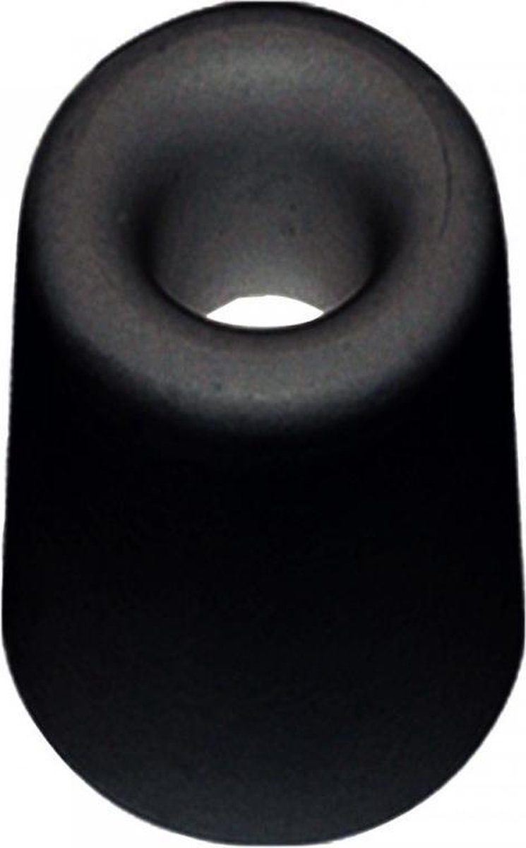 Deurbuffer / deurstopper zwart rubber 75 x 40 mm - deurstop | bol.com
