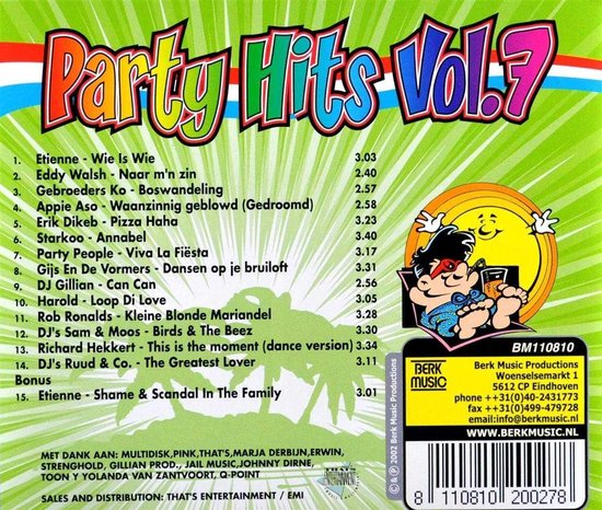 Party Hits Vol. 07, various artists | CD (album) | Muziek | bol