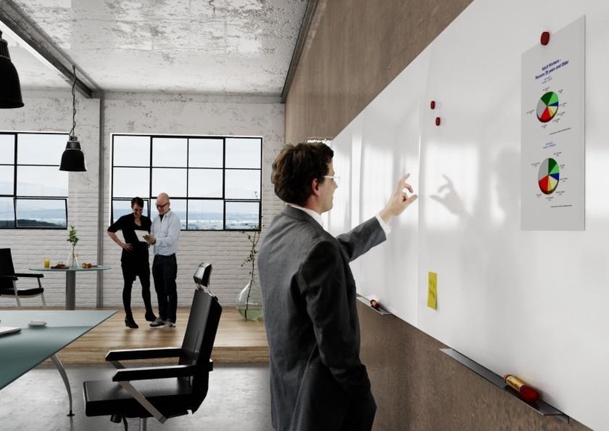 Skin Whiteboard 100x150 cm - Wit | bol.com