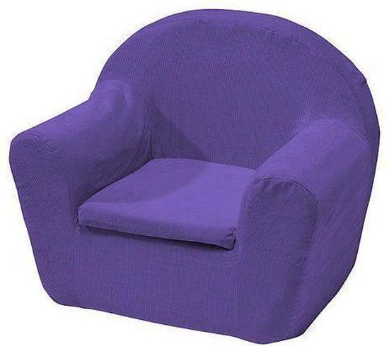 Jollein - Corduroy - Kinderfauteuil - Paars | bol.com