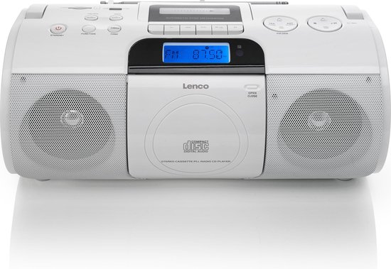 Lenco SCD-1000 - Radio/CD-speler met USB en SD ingang - Wit | bol.com