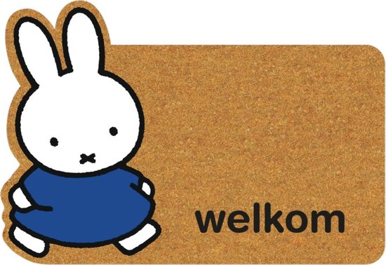 Kreisy - Deurmat Nijntje - Welkom antislip - 55 x 80 cm | bol