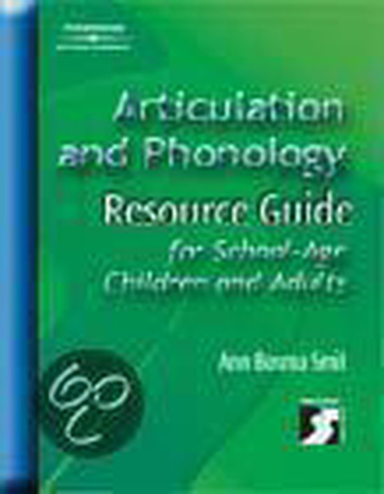 Articulation And Phonology Resource Guide For School-Age Children And ...