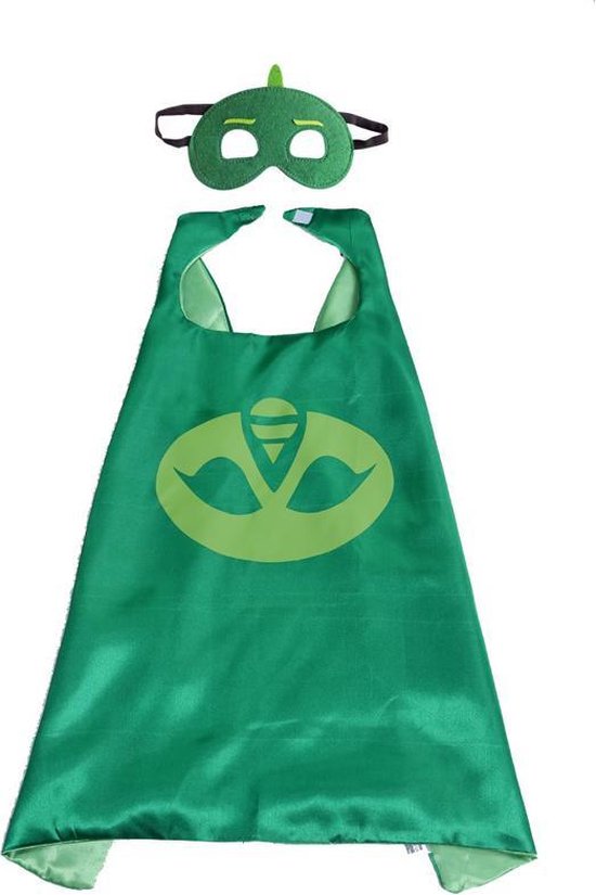 Verkleedkleding PJ Masks GEKKO Cape en Masker speelgoed - Superhelden ...