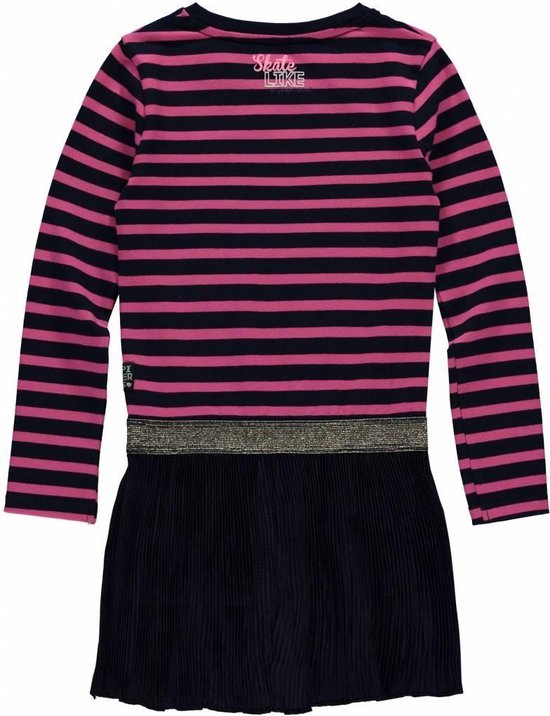 Quapi Meisjes Jurk Lisa - Donkerblauw/Streep - Maat 86-92 | bol