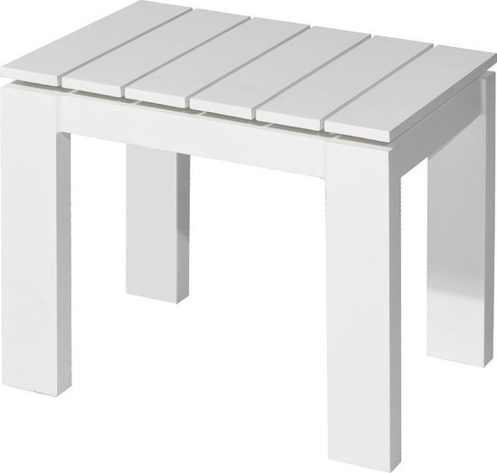 Morris side table 50x40 cm alu white | bol