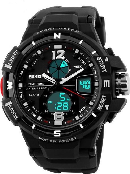 Sporthorloge – Dual Time – Sport Watch – Geschenkdoosje | bol