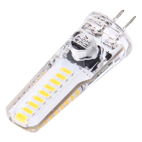 G4 4W 200LM maïs gloeilamp, 18 LED SMD 4014 siliconen, DC 12V (wit licht) | bol.com