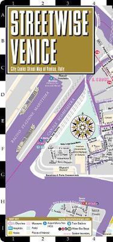 Streetwise Venice Map - Laminated City Center Street Map of Venice ...