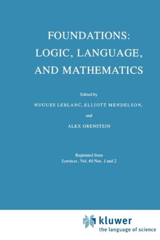 Foundations: Logic, Language, and Mathematics | 9789048184064 | Boeken ...