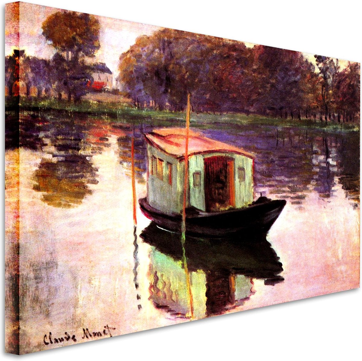 Claude Monet : The Studio Boat (1874) Canvas Print | bol.com