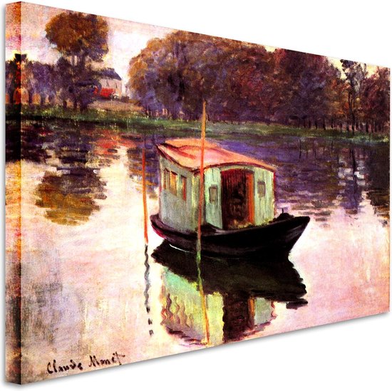 Claude Monet : The Studio Boat (1874) Canvas Print | bol