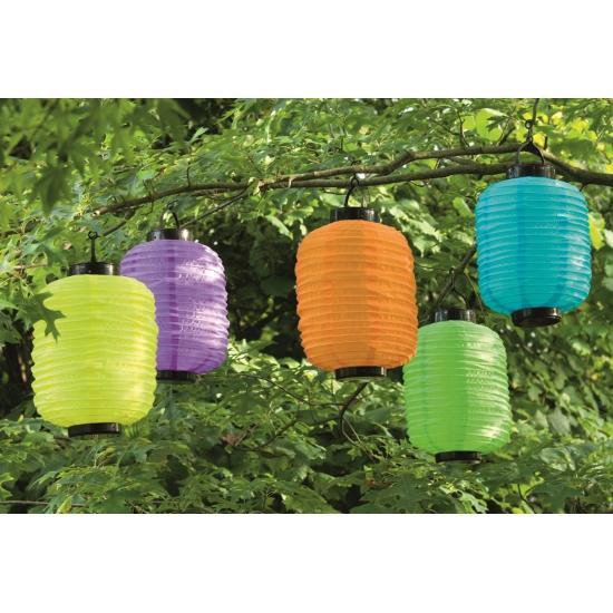 LED Solar Lampion 20 x 55 cm - Groen | bol