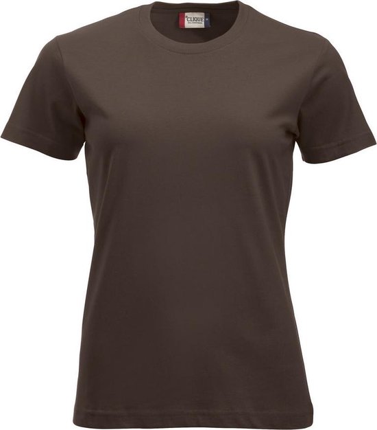 Clique New Classic T Ladies Donker Mocca maat M | bol.com