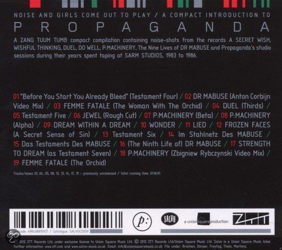 Propaganda - Noise And Girls Come O, Propaganda | CD (album) | Muziek ...