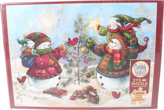Cobble Hill easy handling puzzle 275 pieces - Holiday Sparkle | Games | bol
