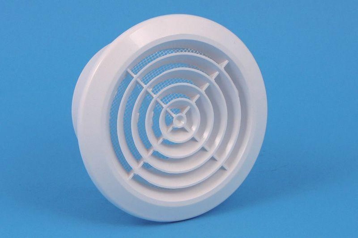 Nedco ventilatierooster 100mm - rond - kunststof - wit | bol
