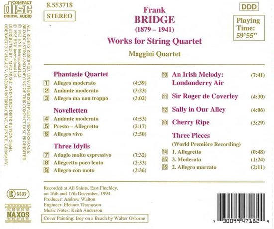Maggini Quartet - String Quartet (CD), Maggini Quartet | Muziek | bol