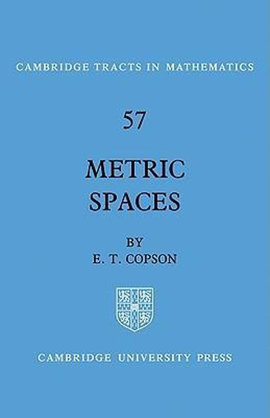 Metric Spaces | 9780521357326 | E. T. Copson | Boeken | bol.com
