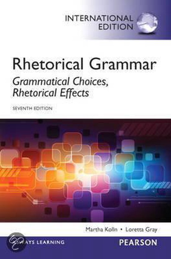 Rhetorical Grammar | 9780321892560 | Kolln Martha | Boeken | bol.com