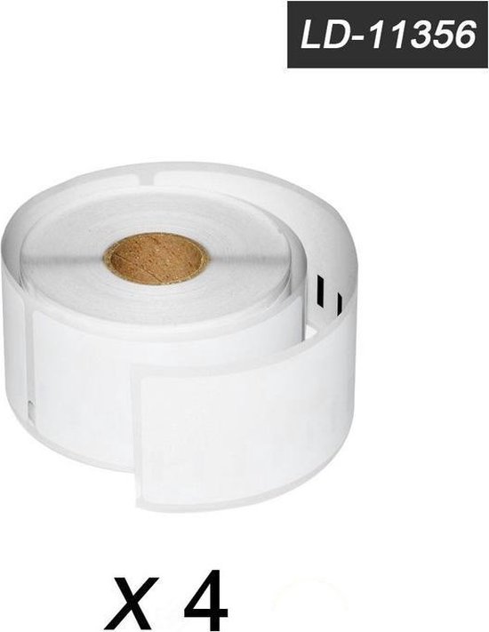 4 x Dymo 11356 Rolls Compatible Label pour Dymo LabelWriter & Seiko ...