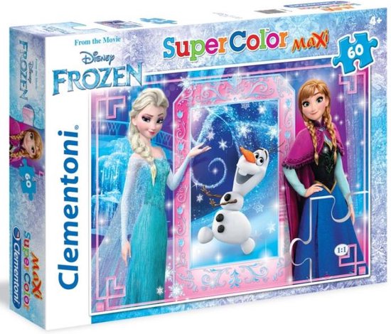 Clementoni Disney Frozen - Maxi puzzel - 60 stukjes - 62x42cm | bol.com
