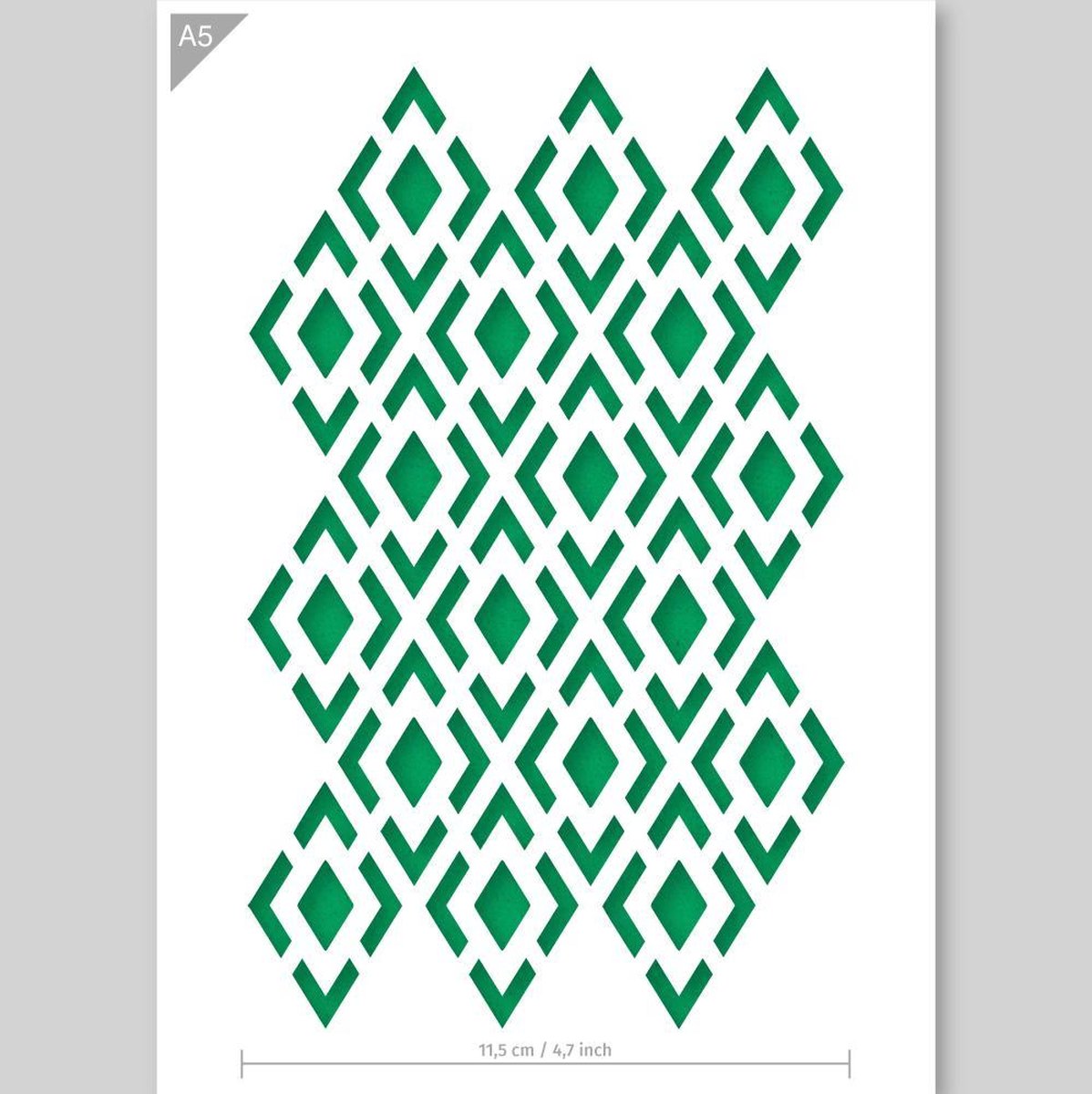 Ruiten patroon sjabloon - Kartonnen A5 stencil - Kindvriendelijk ...