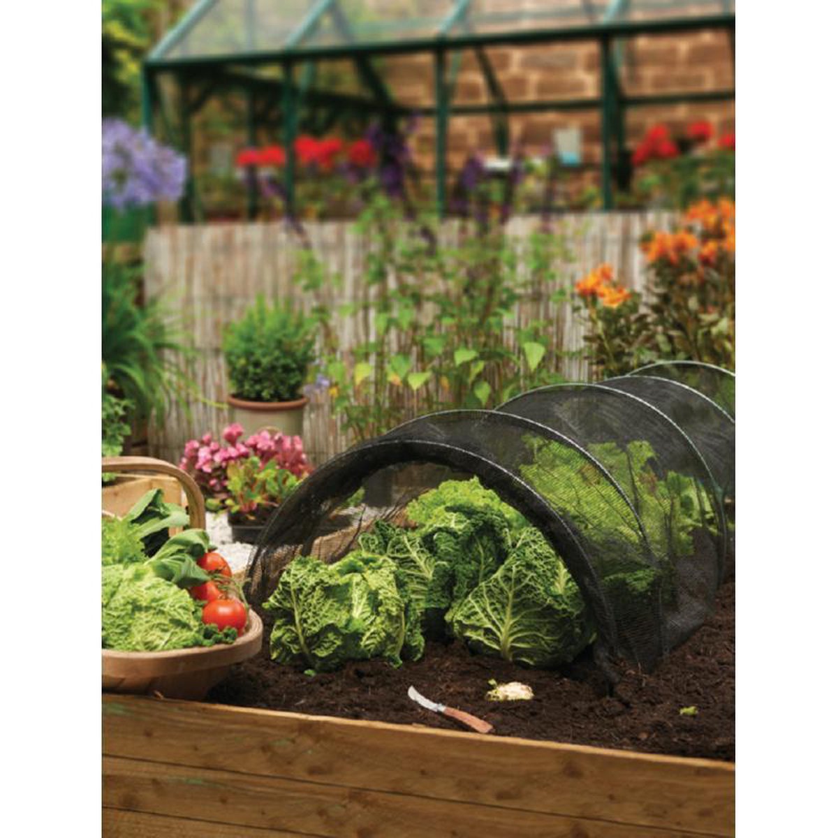 Grow-it Kweektunnel Gaasnet - afmeting: 3.10x0.50m | bol.com