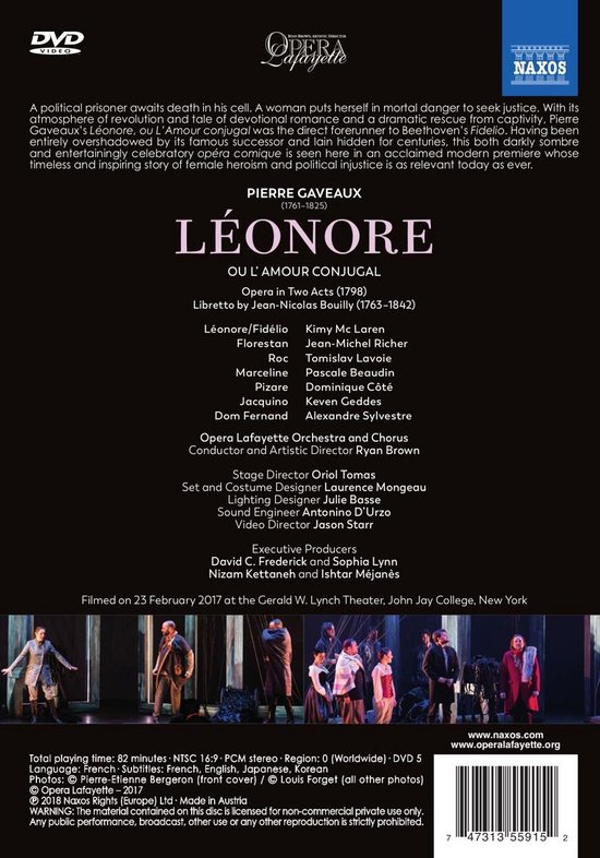 Opera Lafayette Chorus And Orchestra, Ryan Brown - Gaveaux: Léonore Ou ...