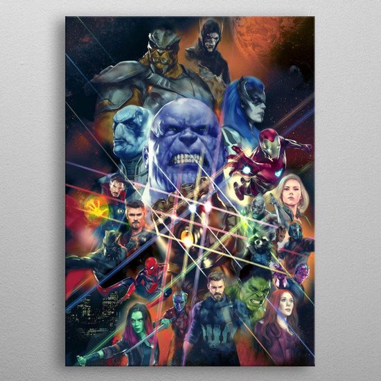 Displate Marvel metal poster 10x14cm - Infinity War (9999 ex.) | bol