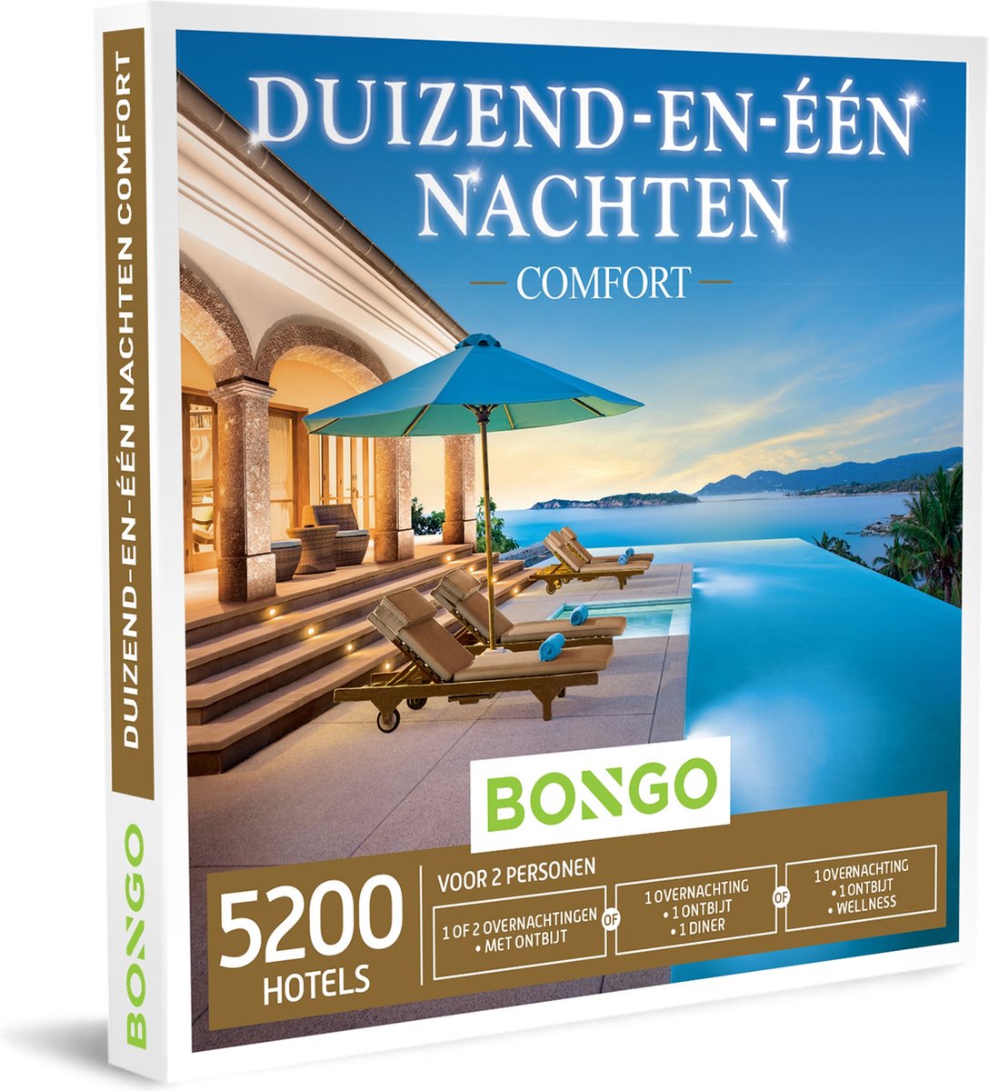 Bongo Bon - Duizend-en-één Nachten Comfort Cadeaubon - Cadeaukaart ...