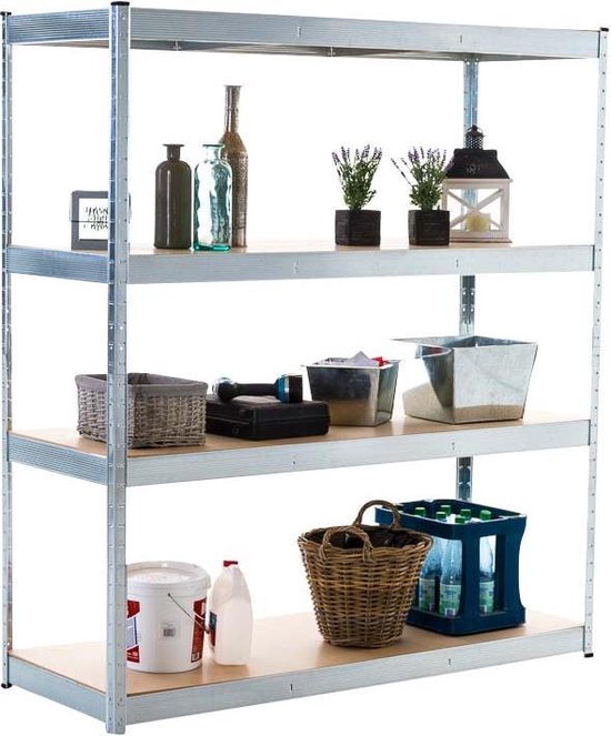 Opbergrek - Metaal - Thuisgebruik - Werkzaamheden - 160x60x180 - Zilver ...