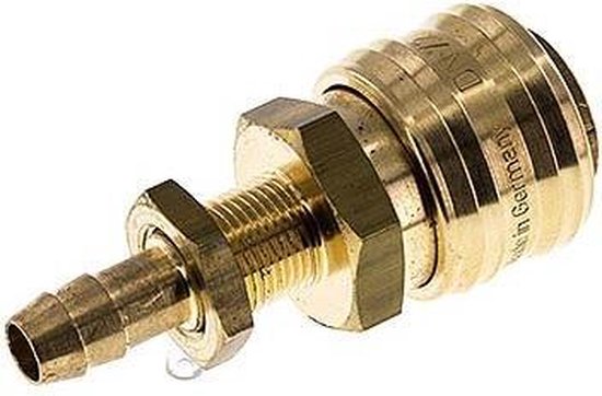 Messing DN 7.2 (Euro) Luchtkoppeling Snelkoppeling 8 mm Slangpilaar ...