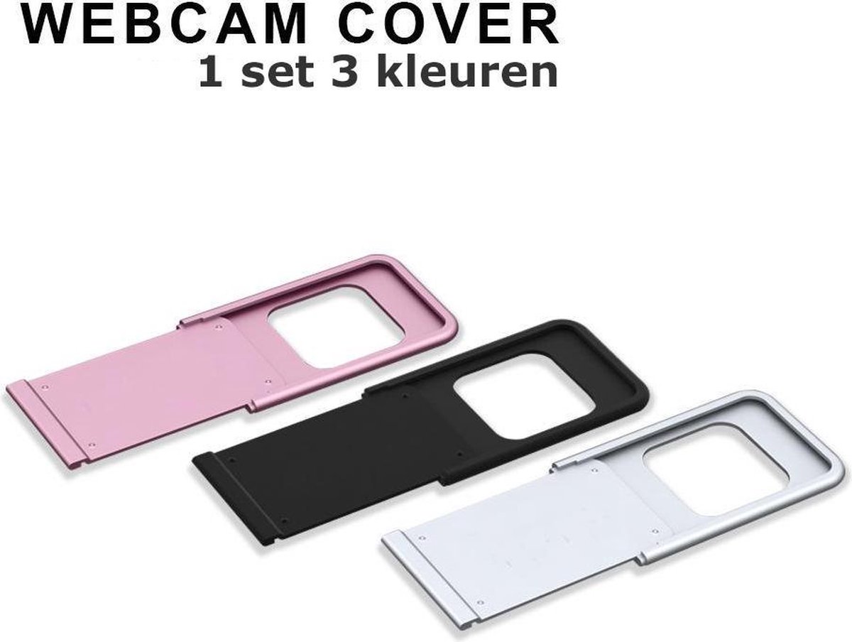 Pack de 3 - Cache webcam - Cache caméra privée - 3 couleurs | bol.com