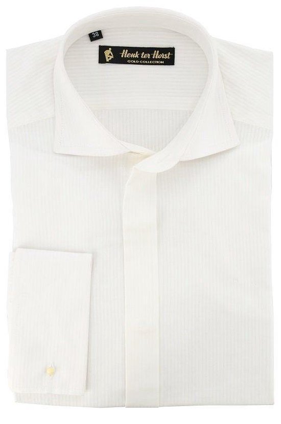 klassiek hemd crème met patroon | bol.com