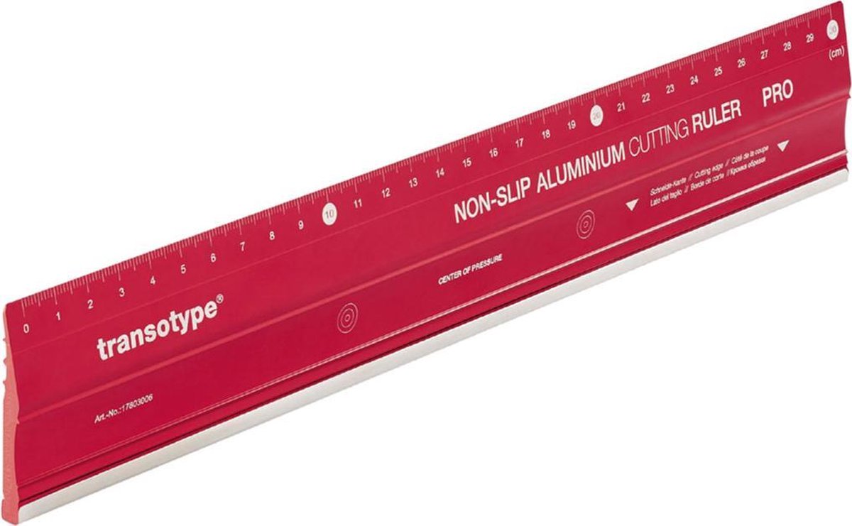 Transotype 80cm Pro Aluminium Snijliniaal | bol.com