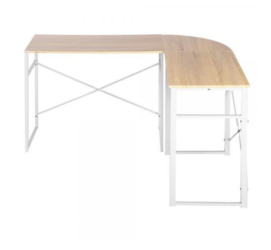 Evella living – hoekbureau | kantoor | Modern | Metaal | Hout | Wit ...