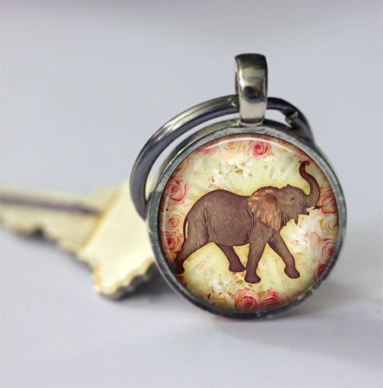 Sleutelring Olifant Symbool Voor Geluk Kracht En Wijsheid. | bol.com