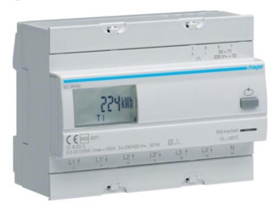 Hager EC Elektriciteitsmeter | bol